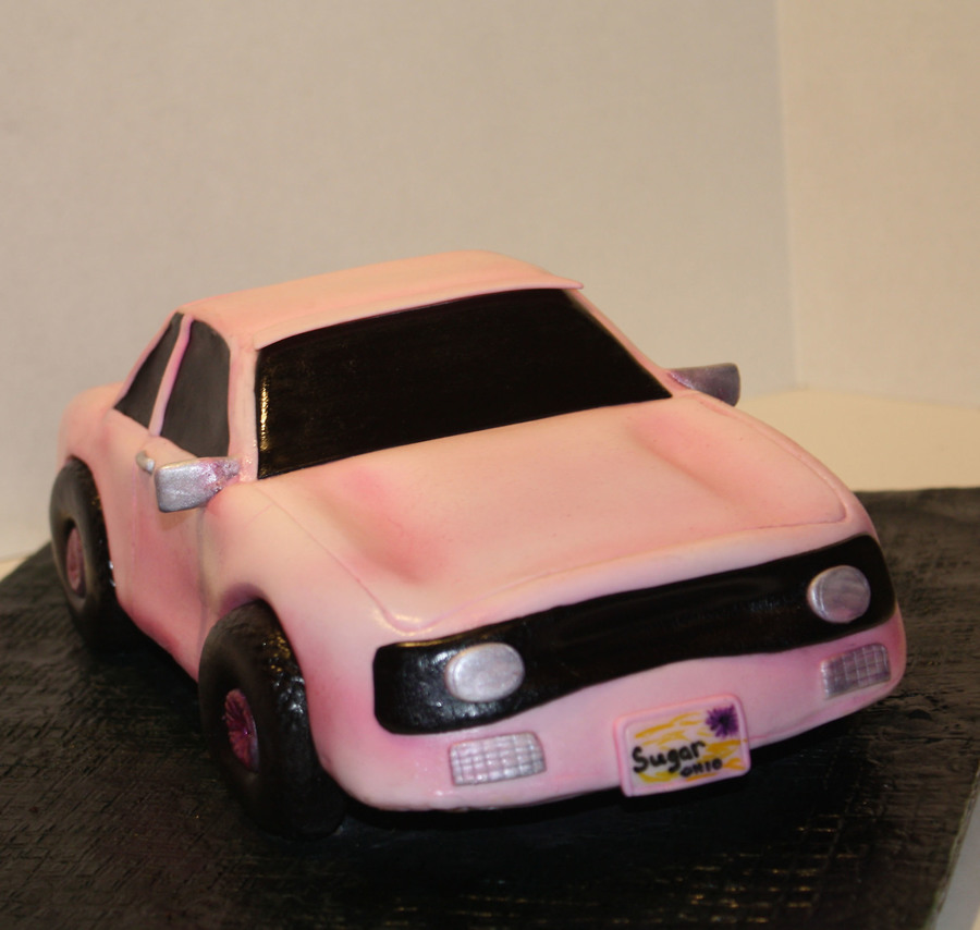 3D Sculpted Car Cake - CakeCentral.com