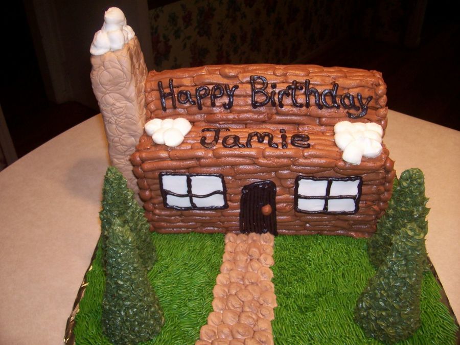 Log Cabin - CakeCentral.com