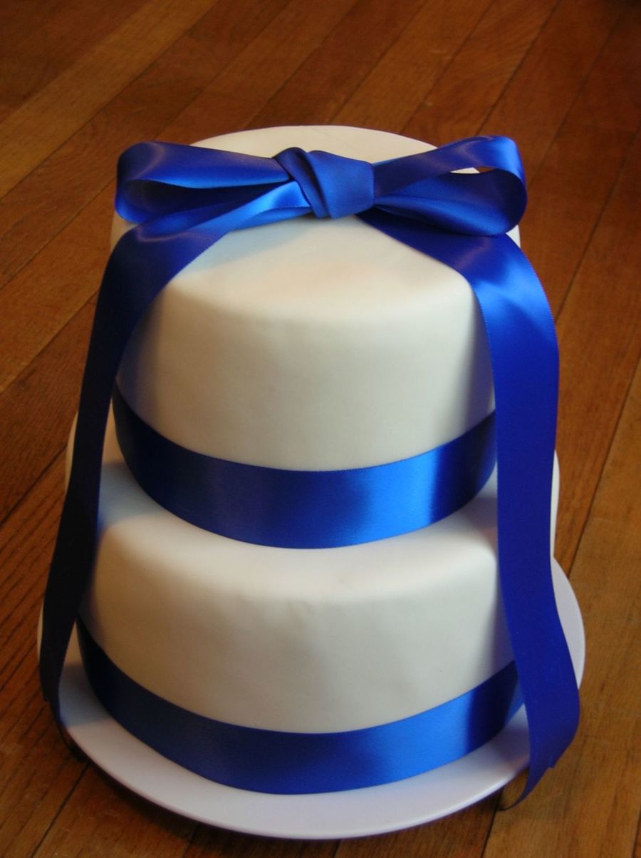 Blue Ribbon Cake - CakeCentral.com
