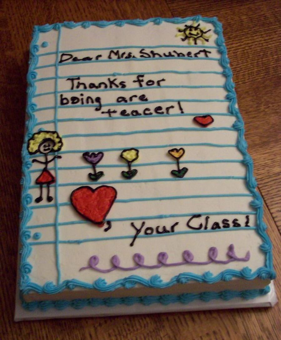 Teacher Appreciation Cake - CakeCentral.com