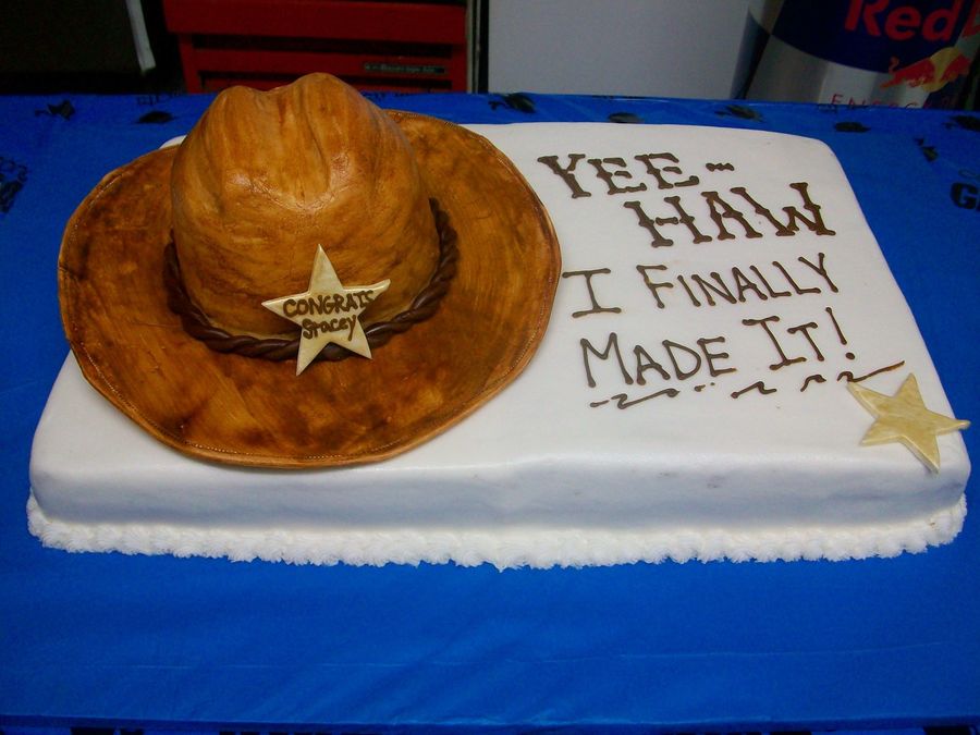 Cowboy Hat Graduation Cake - CakeCentral.com
