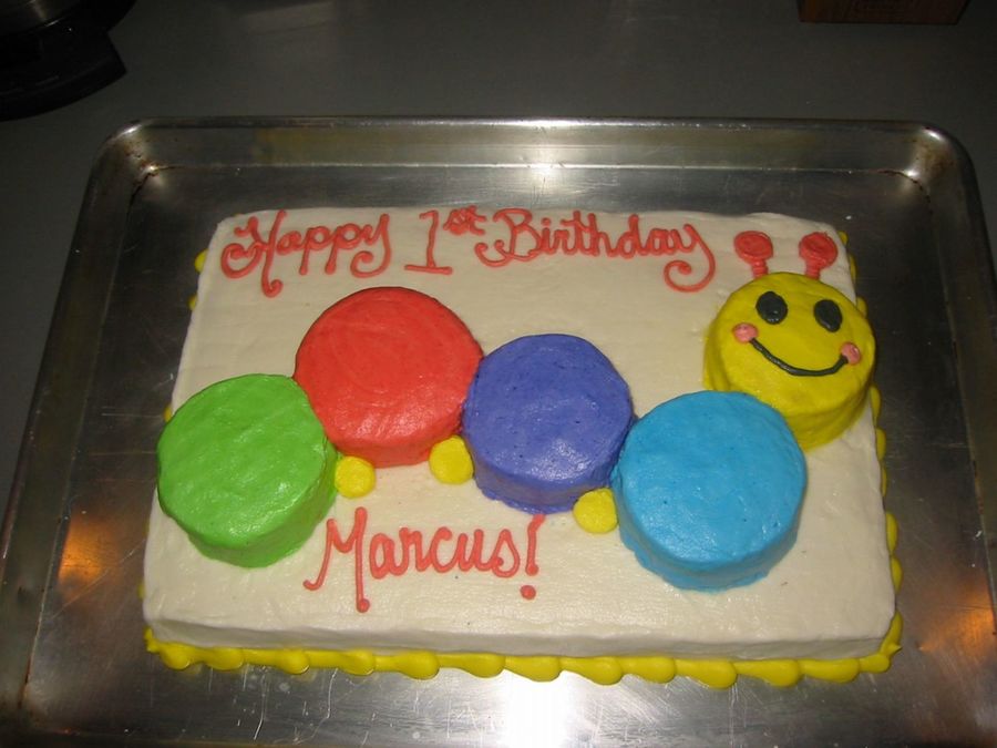 Baby Einstein Caterpillar Practice Cake - CakeCentral.com