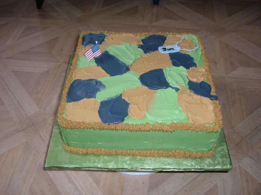 Camo Army Cake - CakeCentral.com