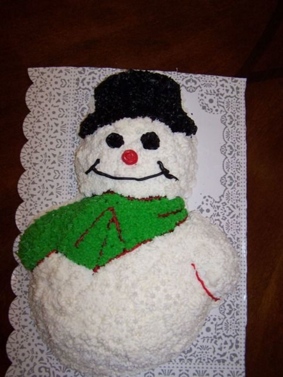 Snowman Cake - CakeCentral.com