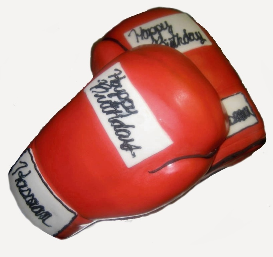 Boxing Gloves Cake - CakeCentral.com