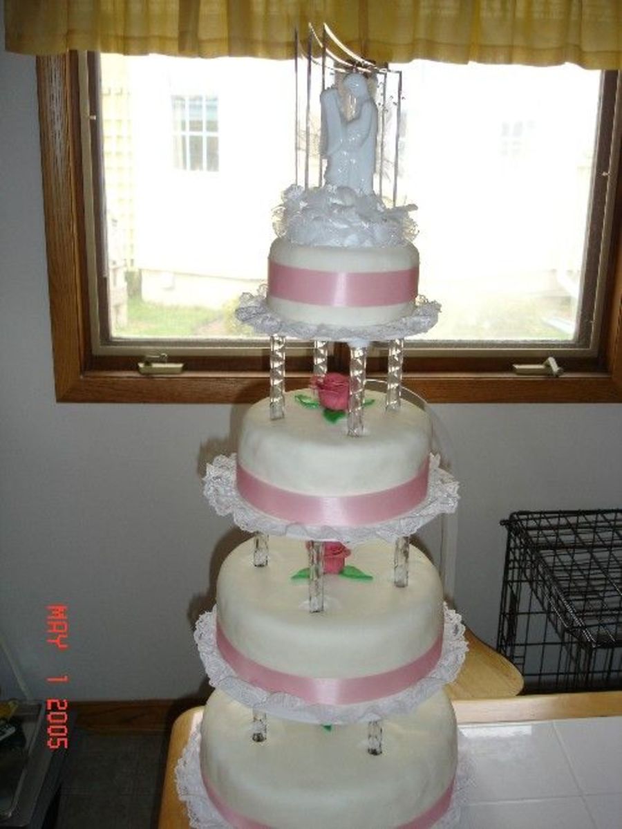Practice Wedding Cake - CakeCentral.com