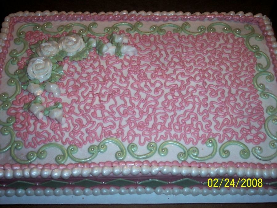 Sample Sheet Cake - CakeCentral.com