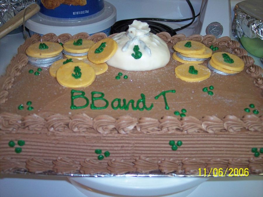 Banking Themed Cake - CakeCentral.com