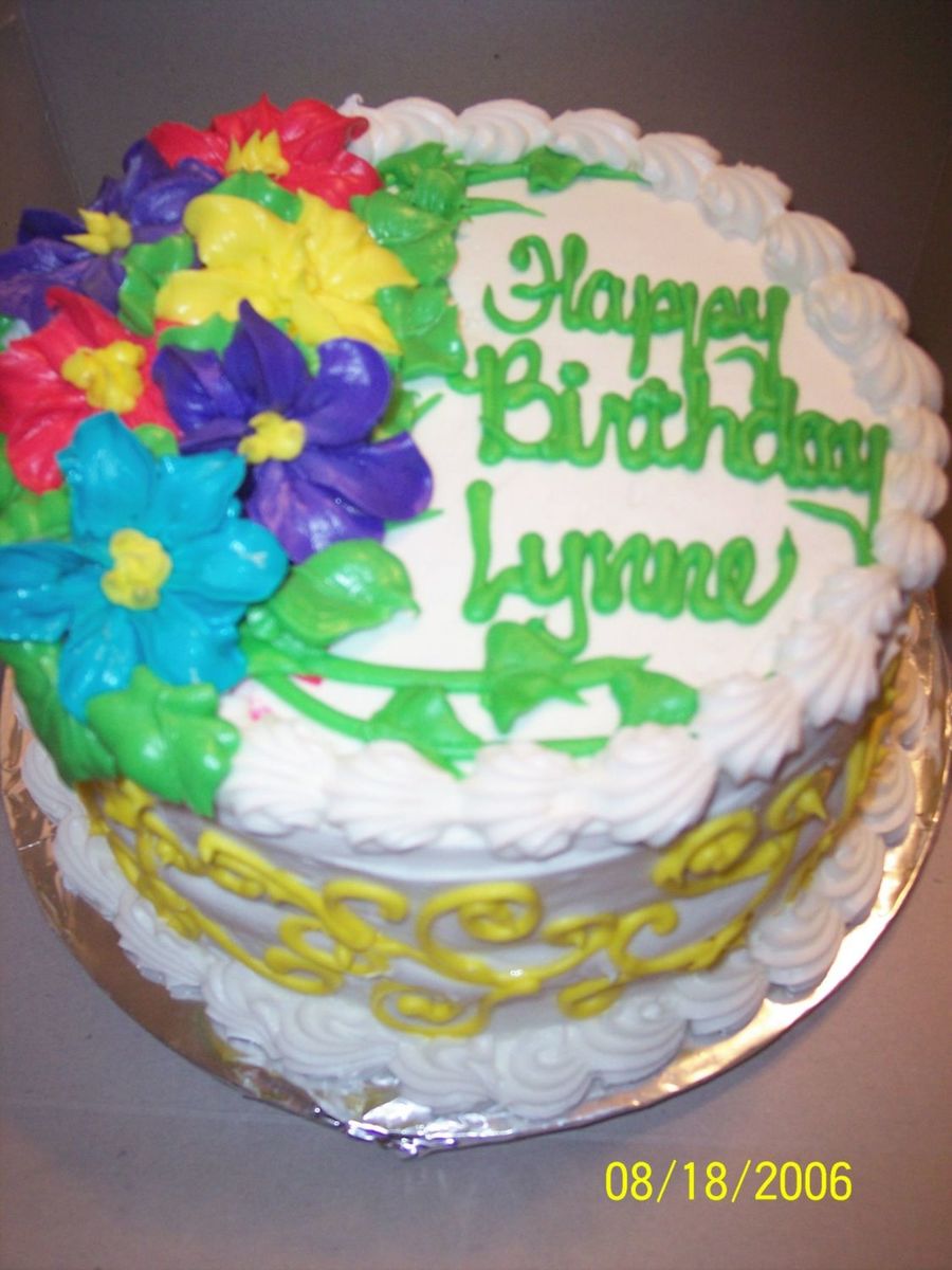 Hibiscus Bd Cake - CakeCentral.com