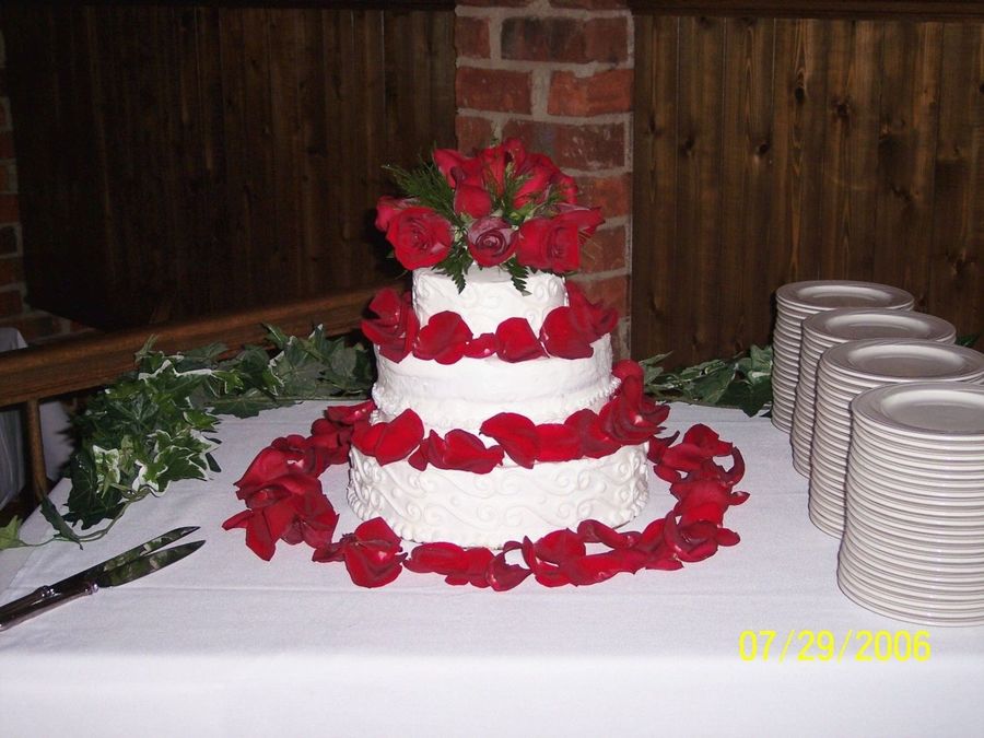 Tim And Katie's Wedding Cake - CakeCentral.com