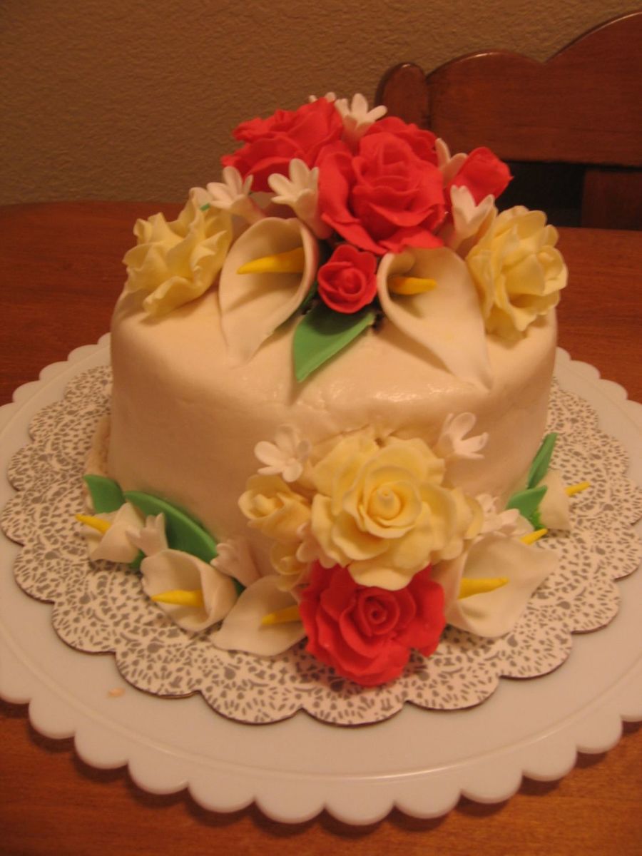 My Grandparents' 59Th Wedding Anniversary Cake - CakeCentral.com