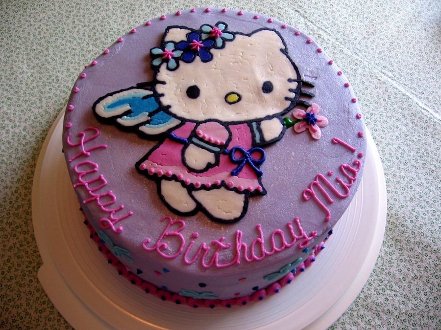 Mia's Hello Kitty Cake - CakeCentral.com