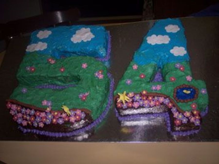 54Th Birthday Cake - CakeCentral.com