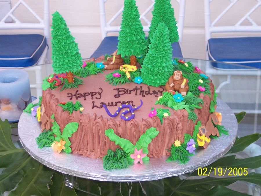 Rainforest Birthday Cake - CakeCentral.com
