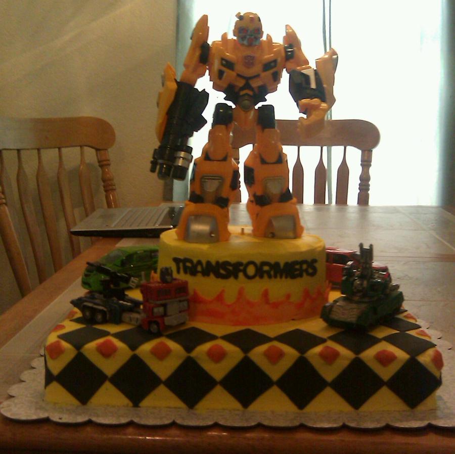 Transformers Bumble Bee Cake - CakeCentral.com