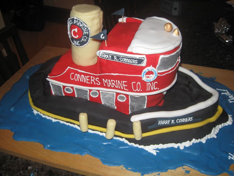 Tug Boat Cake - CakeCentral.com