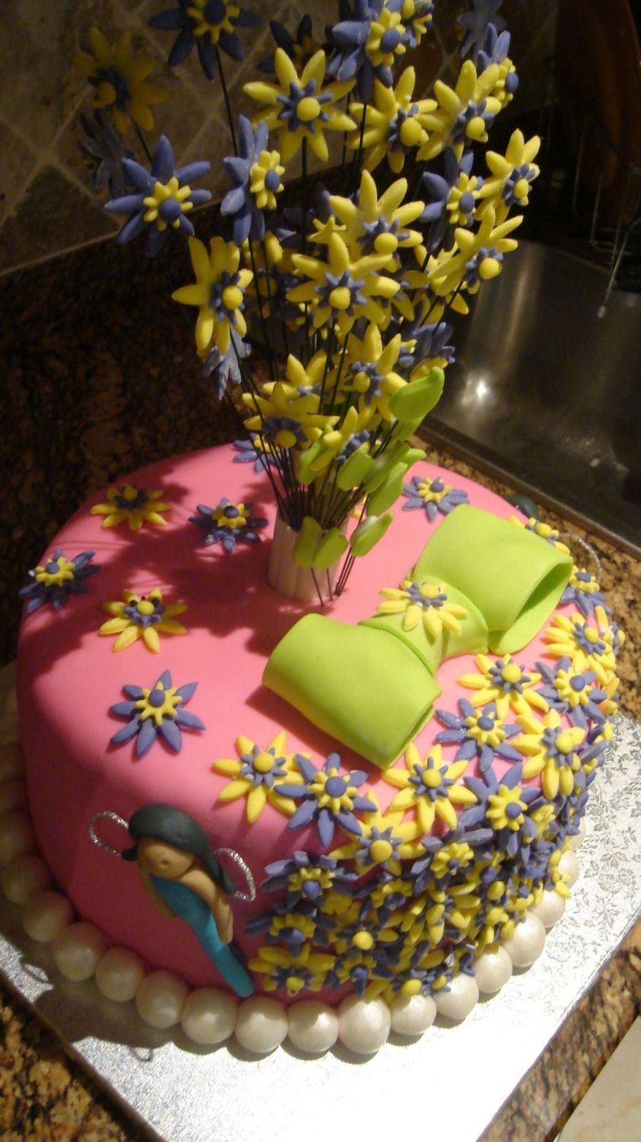 Garden Birthday Cake - CakeCentral.com