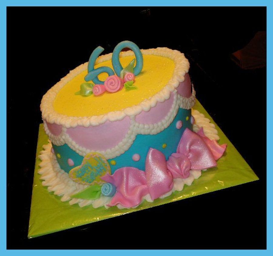 60Th Birthday Cake - CakeCentral.com
