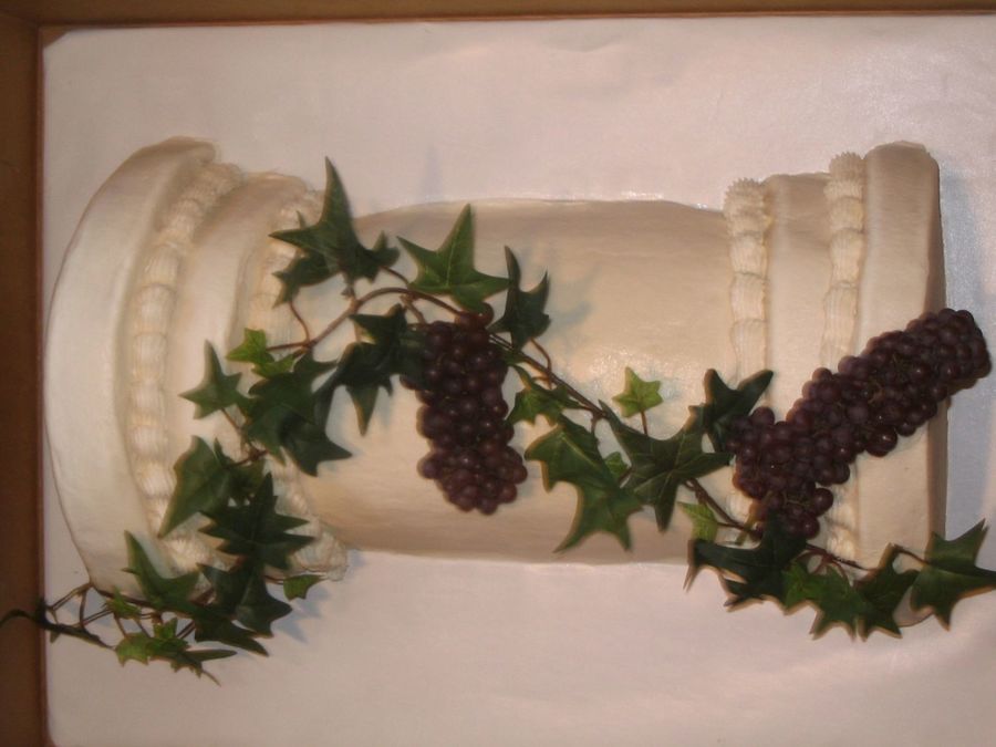 Greek Column Cake - CakeCentral.com