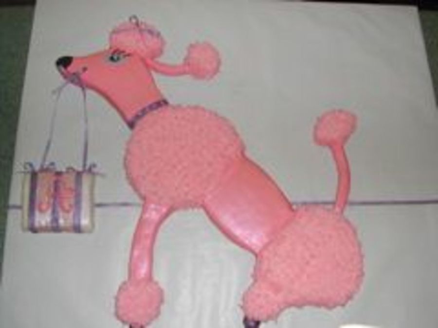 Pink Poodle Cake - CakeCentral.com