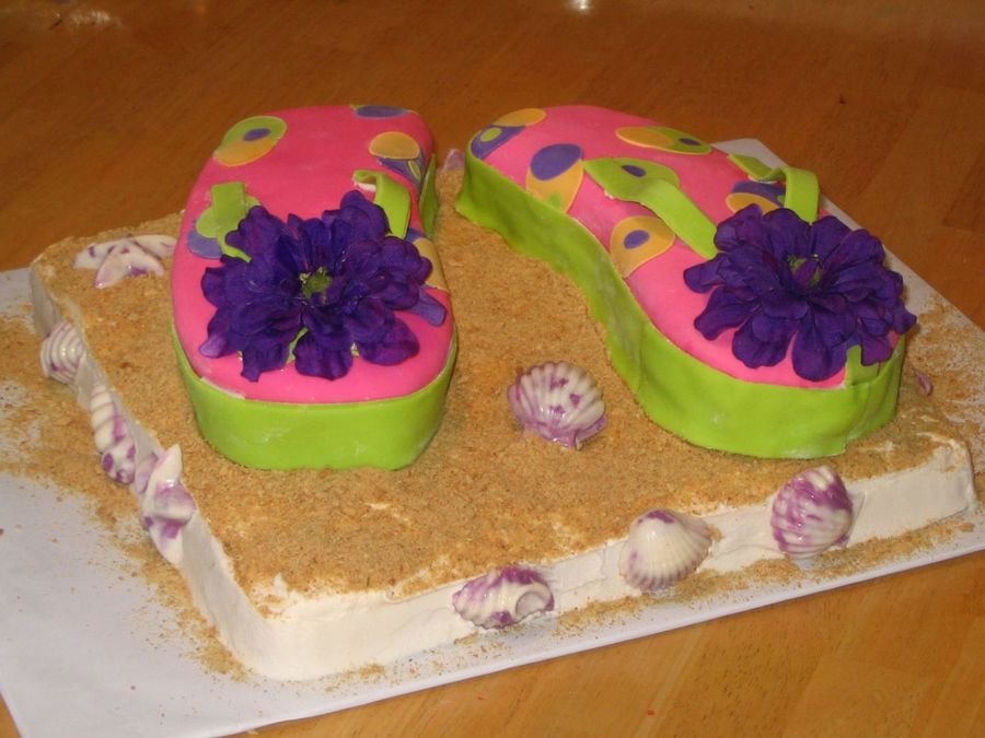 Flip Flop Cake - CakeCentral.com