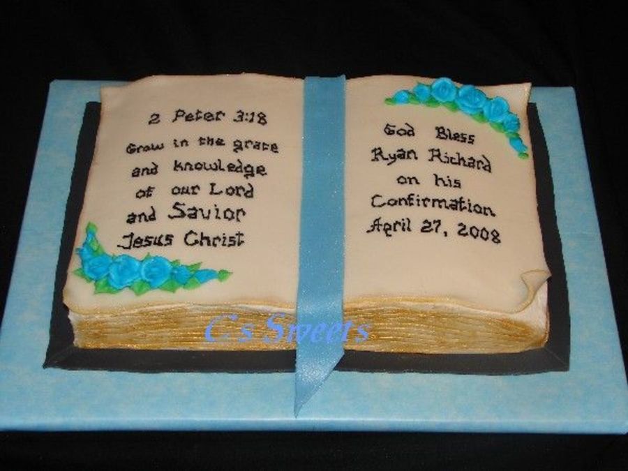 Confirmation Bible - CakeCentral.com