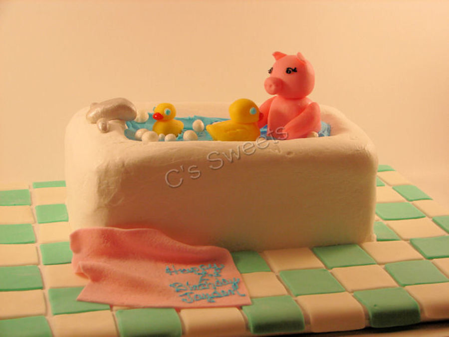 Piggie Bath - CakeCentral.com