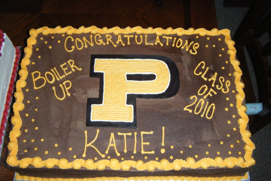 Purdue Graduation Cake - CakeCentral.com