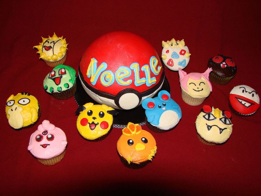 Pokemon Cake And Cupcakes - CakeCentral.com