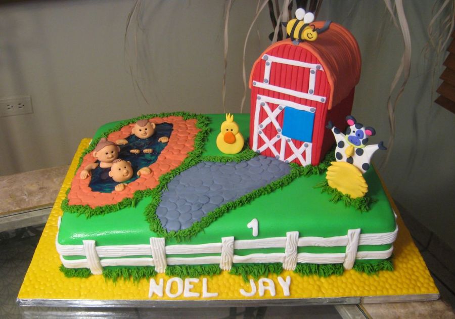 Noel Jay 1St Year Birthday - CakeCentral.com