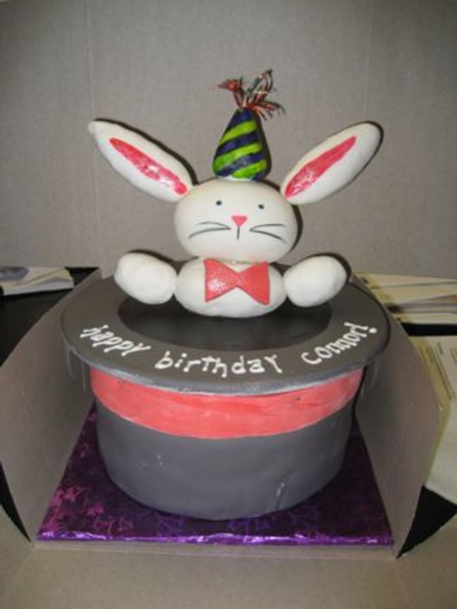 Magic Hat Cake With Rabbit - CakeCentral.com