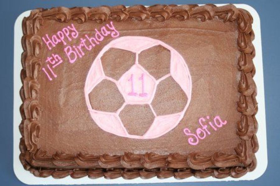 Pink Soccer Ball Cake - CakeCentral.com