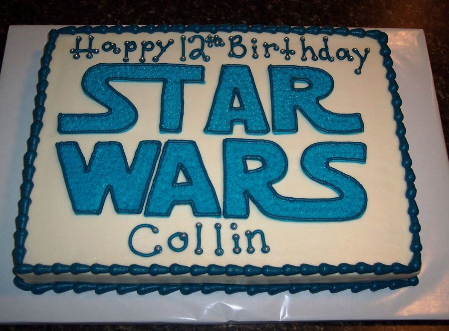 Star Wars Logo Cake - CakeCentral.com