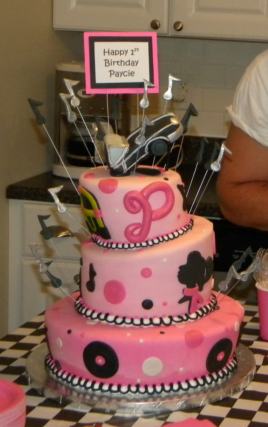 50S Theme First Birthday Cake - CakeCentral.com