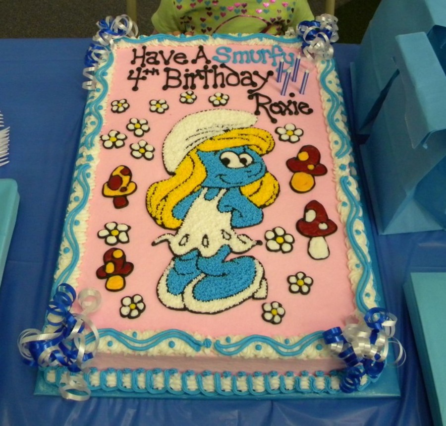 Smurfette Birthday Cake - CakeCentral.com