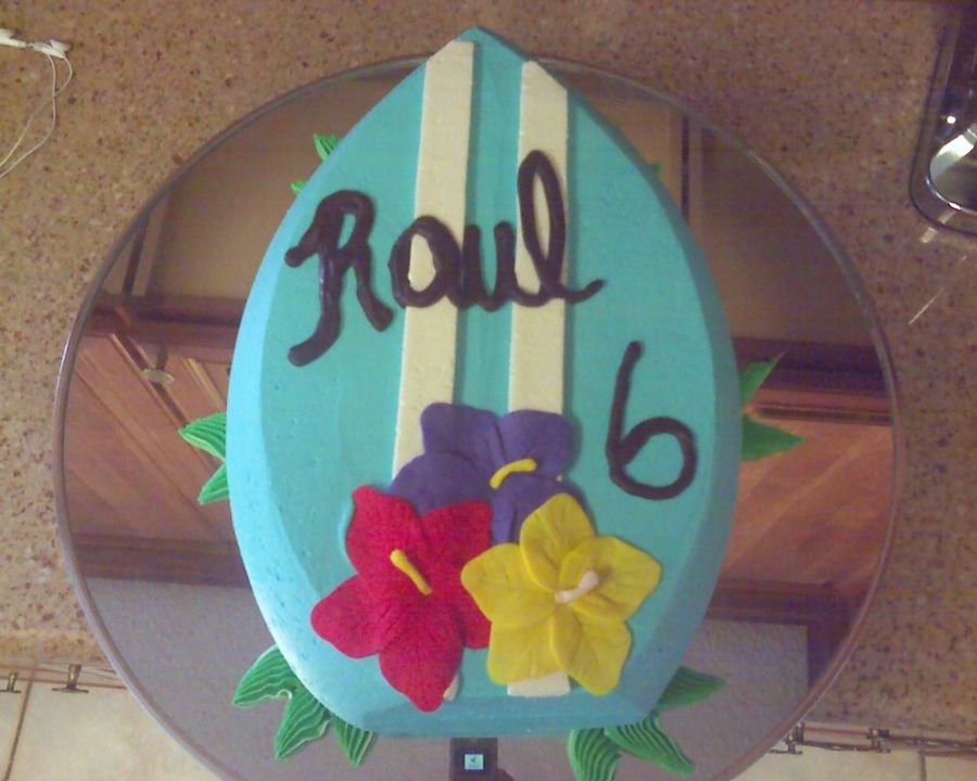 Surfboard Cake - CakeCentral.com