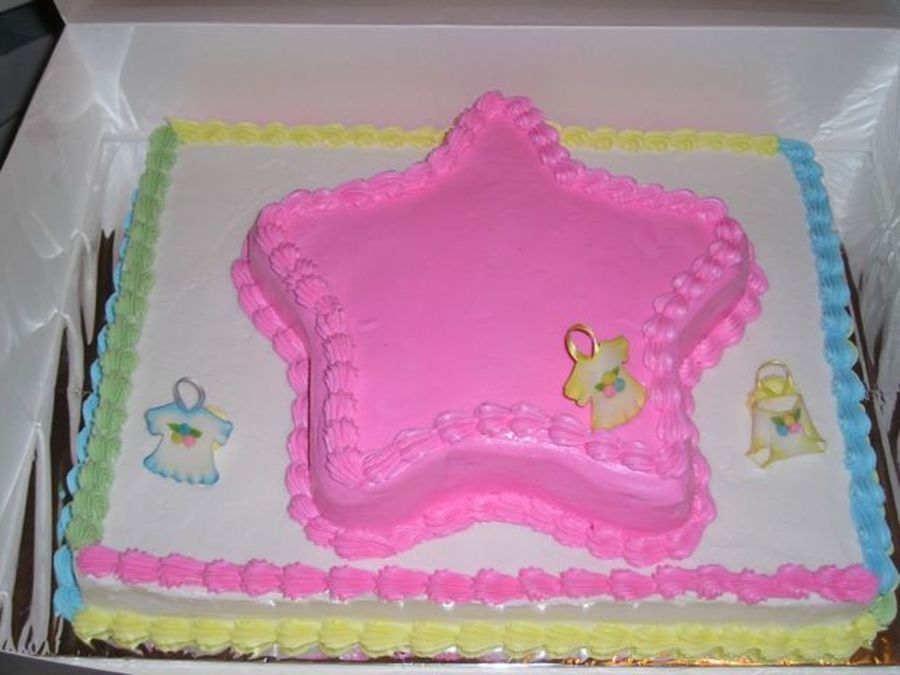 Pink Star Cake - CakeCentral.com