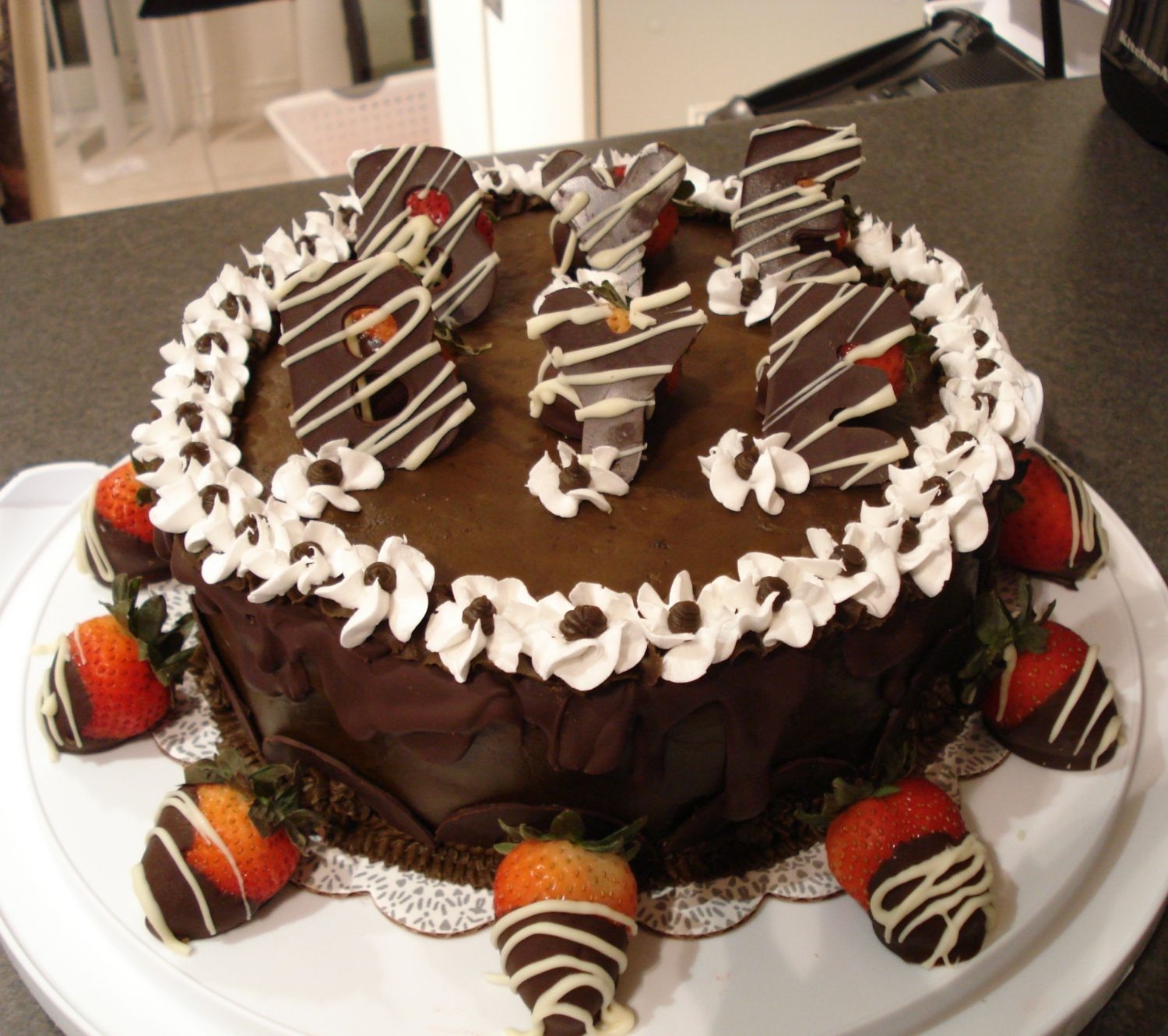 Double Chocolate Kahula Cake - CakeCentral.com