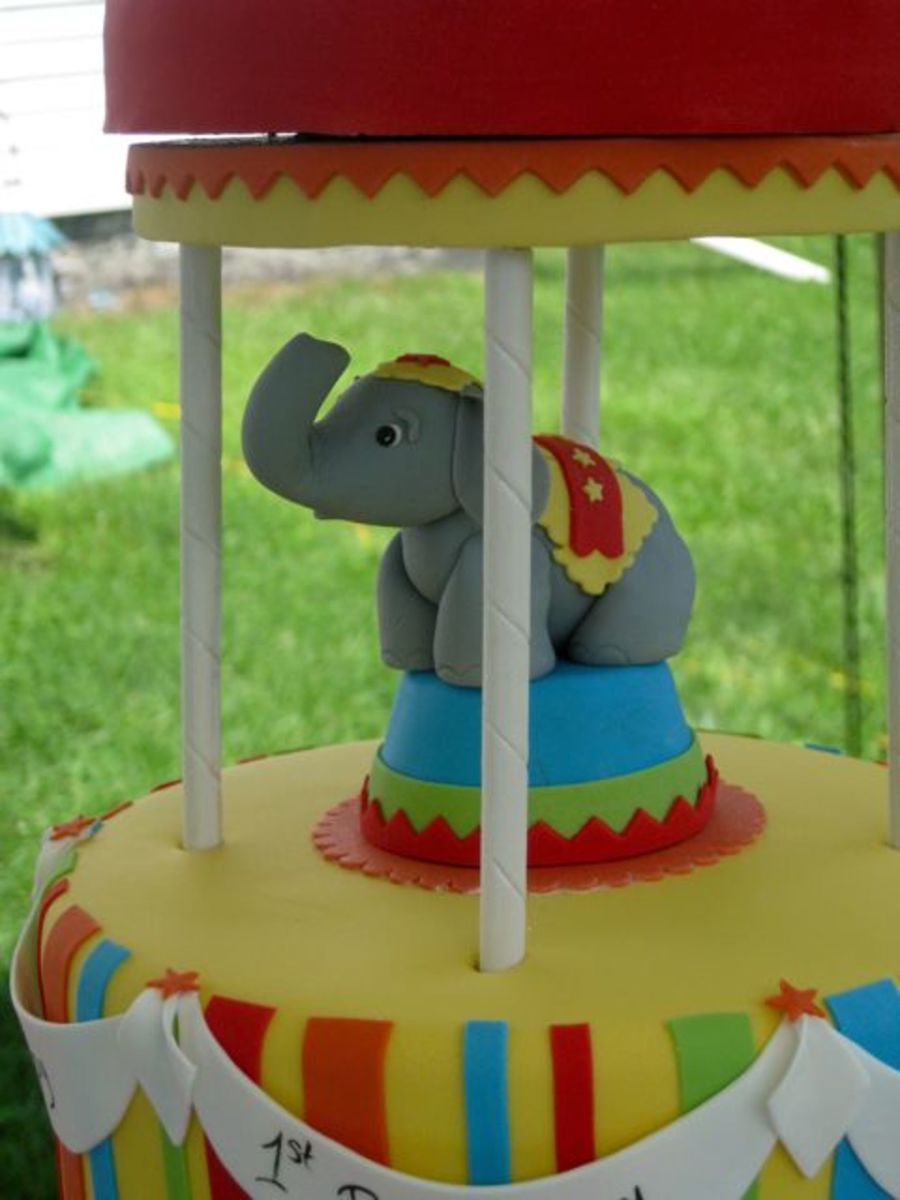 Circus/carousel 1St Birthday - CakeCentral.com