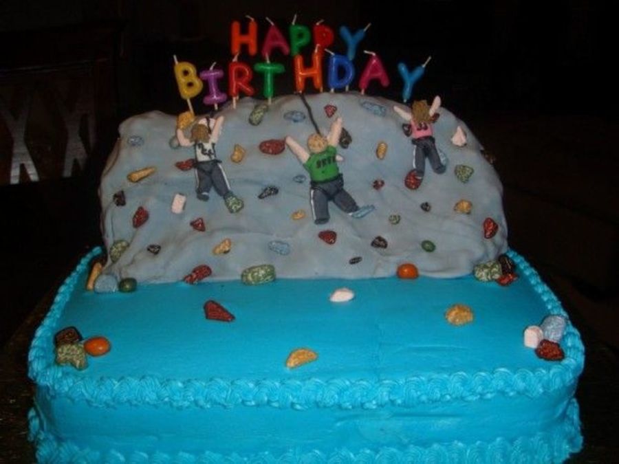 Rock Climbing Cake - CakeCentral.com