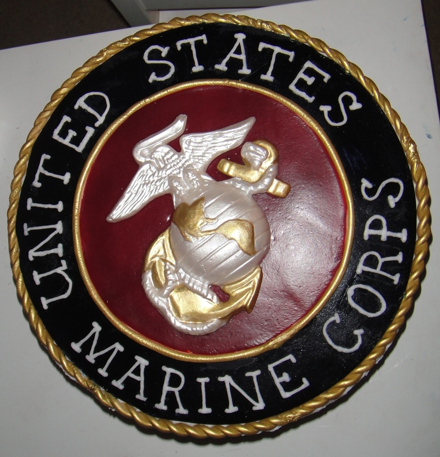 Usmc Logo - CakeCentral.com