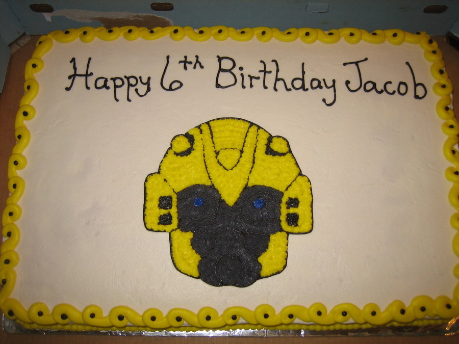 Bumblebee Transformers Cake - CakeCentral.com