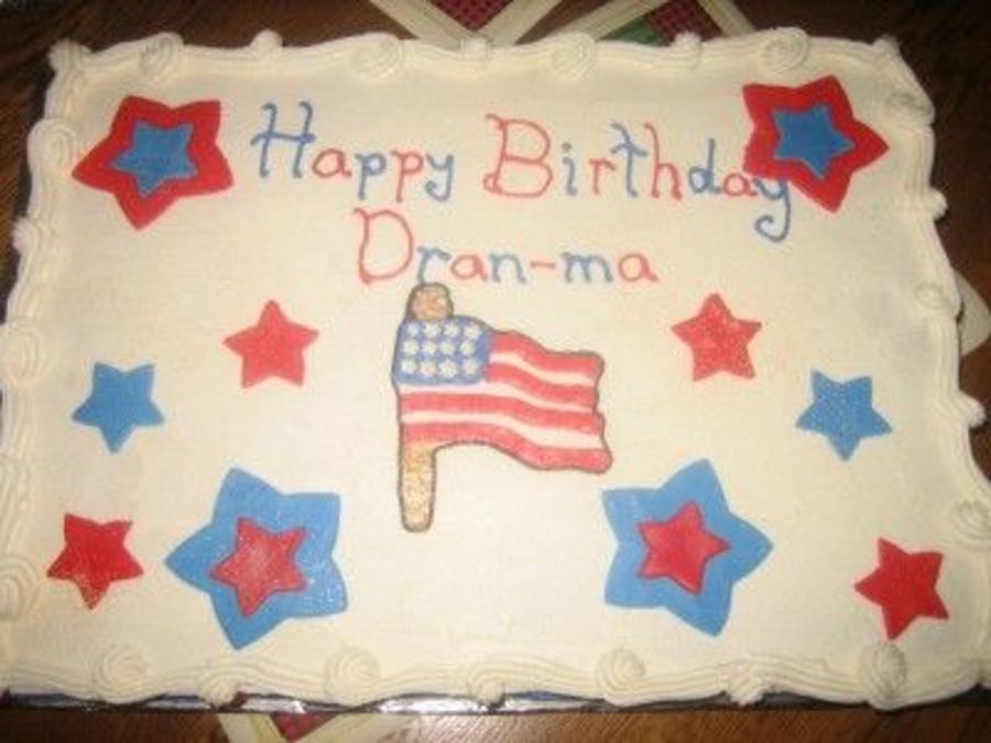 Patriotic Birthday Cake - CakeCentral.com
