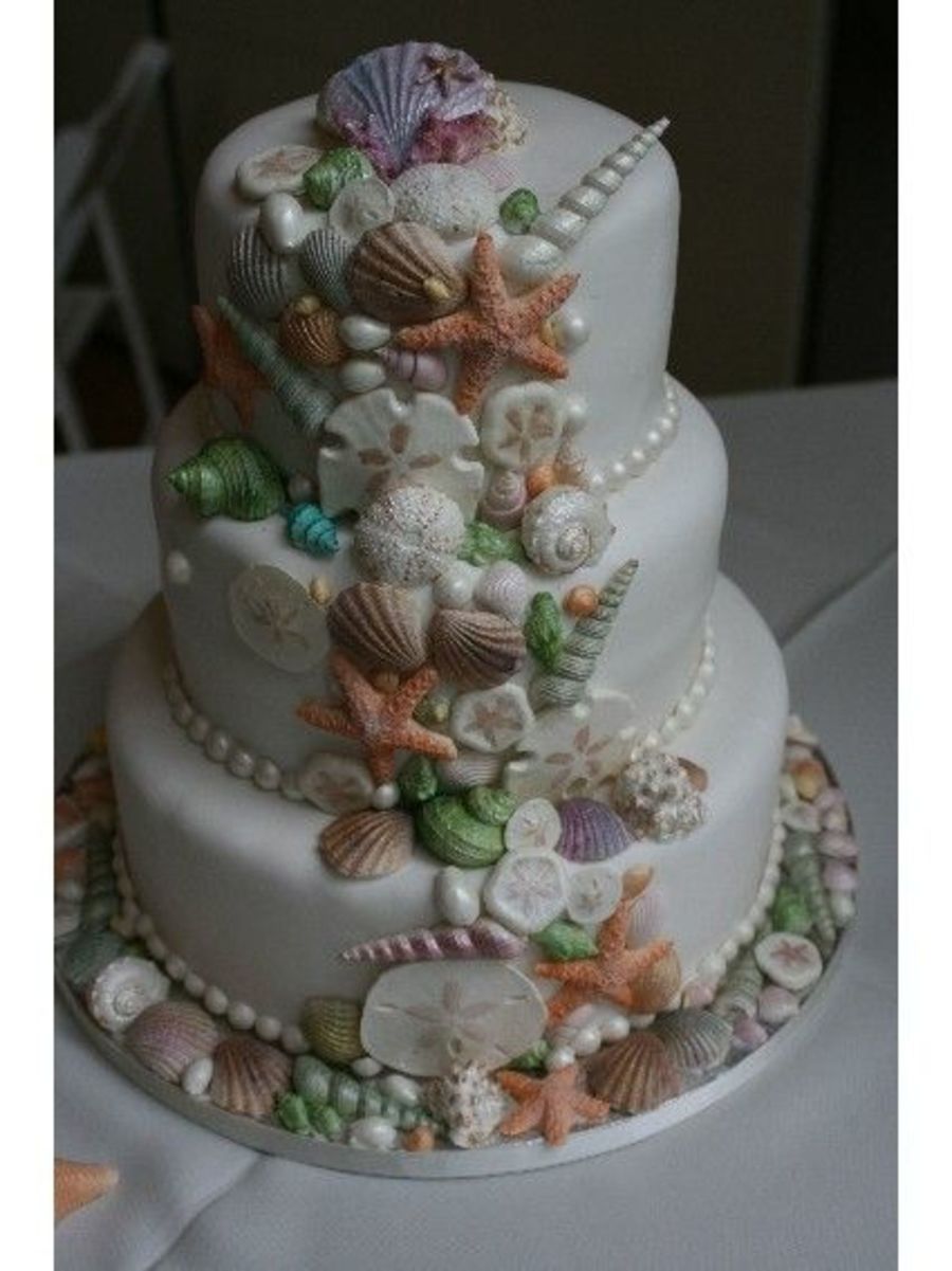 Sea Shell Chocolates On Fondant - CakeCentral.com