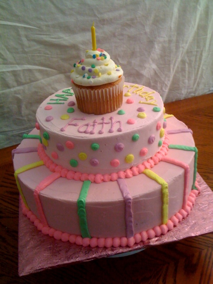 Faith's 1St Birthday Cake 2009 - CakeCentral.com