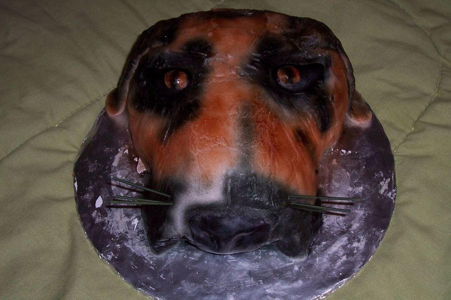 3-D Dog Head - CakeCentral.com