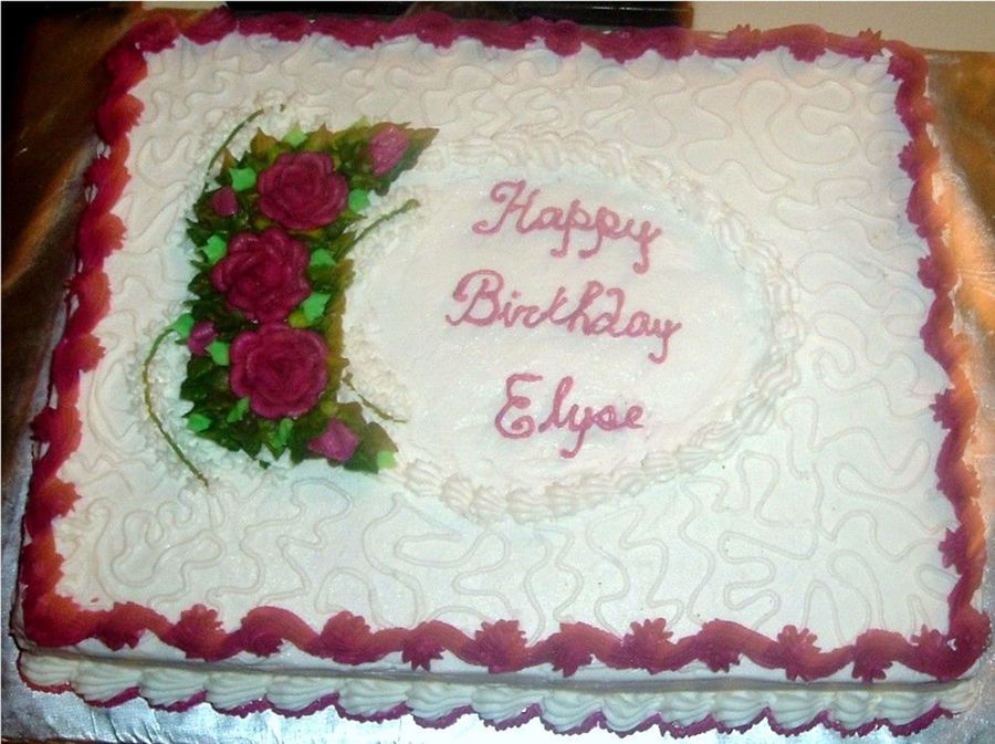 Elyse's Birthday Cake - CakeCentral.com