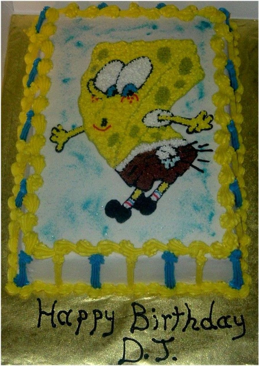 Spongebob Squarepants - "oops!!" - CakeCentral.com