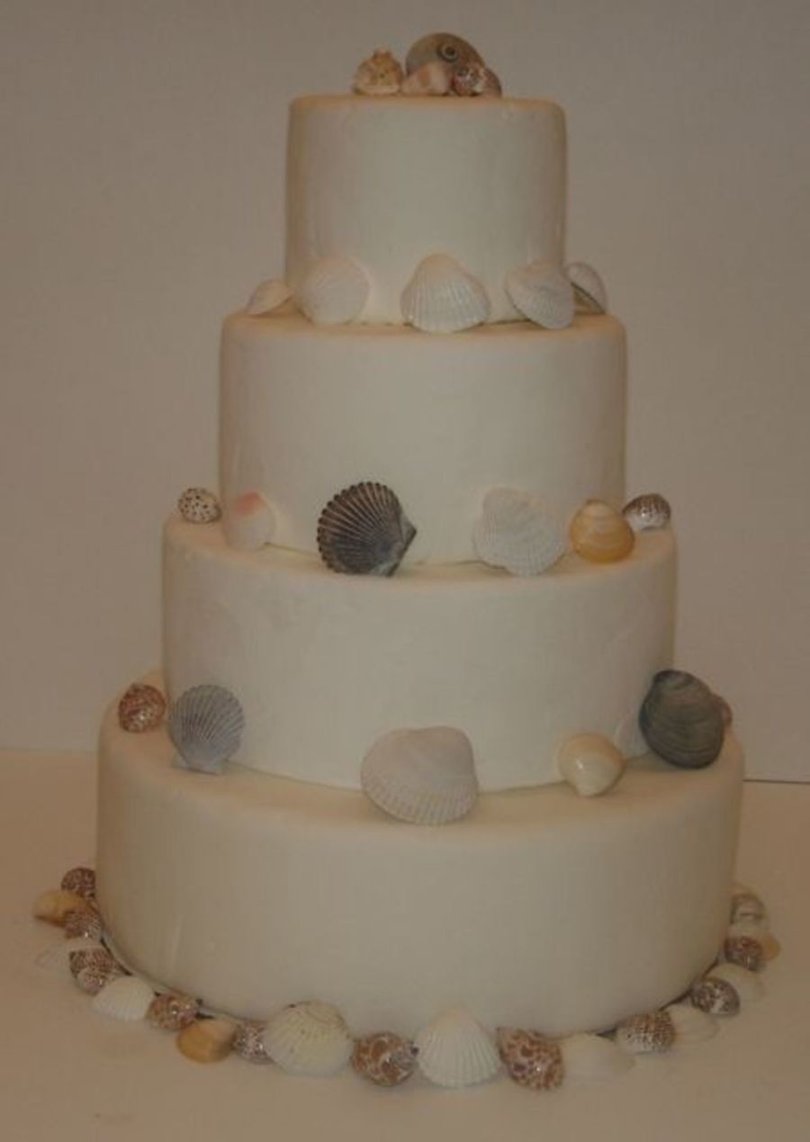 Shell Wedding Cake - CakeCentral.com