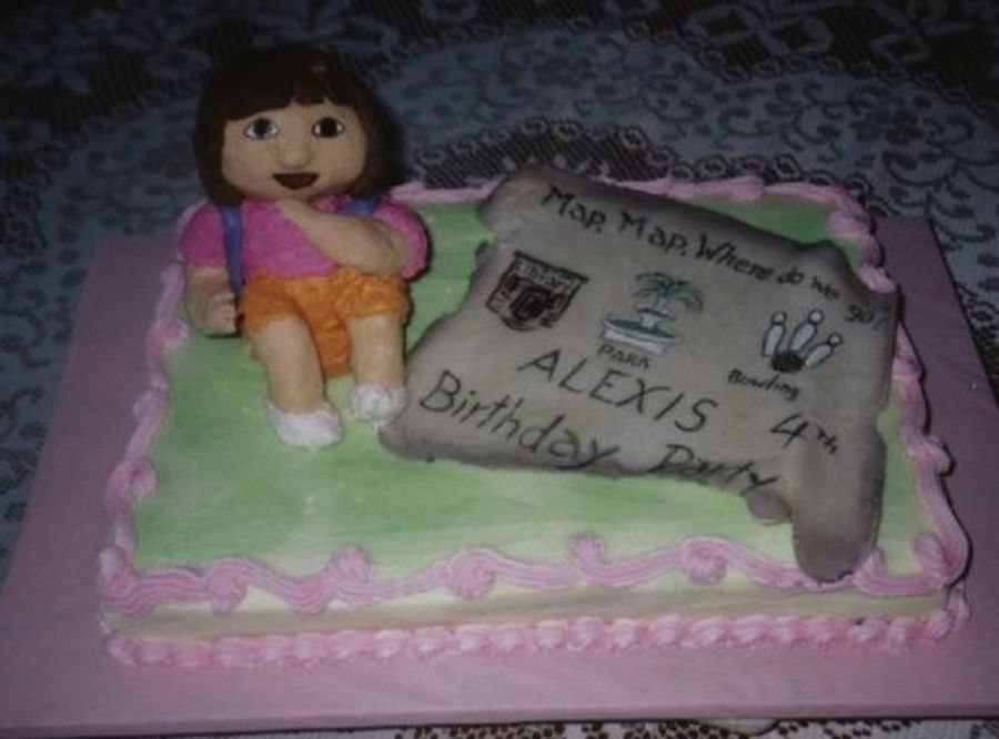 Dora & Map - CakeCentral.com